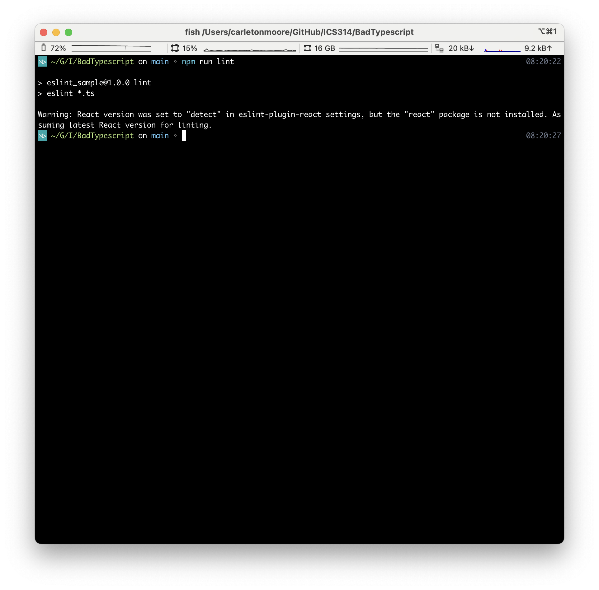 ICS 314 Fall 2025 | E25: Fix bad Typescript
